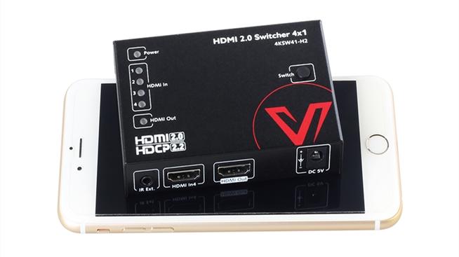 Thiết bị chuyển đổi HDMI 2.0 4K 4 cổng, HDR, Dolby vision, HDCP 2.2. AV ...